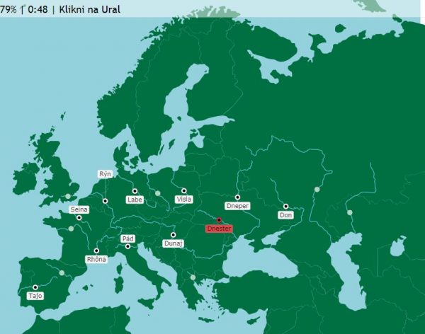 Poloha, povrch a vodstvo Európy (mapové hry) - Lepšia geografia